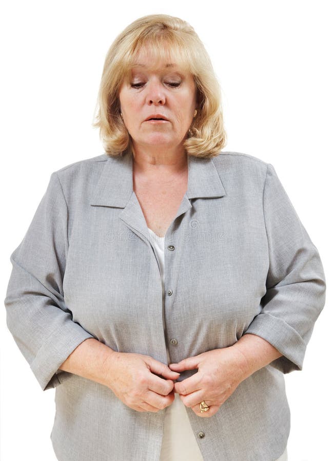 Woman looking down stock image. Image of manager, isolated - 21119027