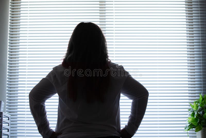 Obese Woman Looking Out Window Stock Photos - Free & Royalty-Free Stock ...