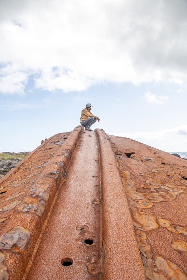 Shipwrecked Boat stock image. Image of fishing, damage - 10798423