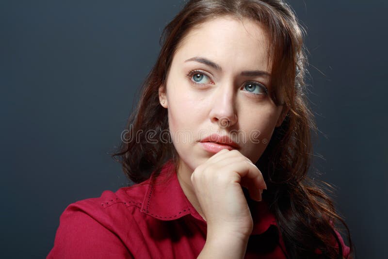 Woman looking sad stock photo. Image of depression, desperate - 28821182