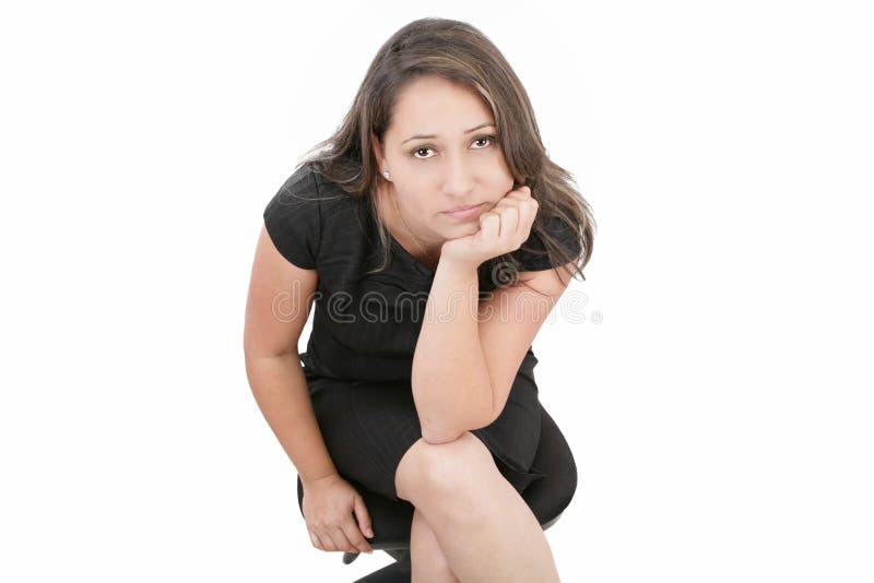 Woman Looking Straight at the Camera Stock Photo - Image of girl, adult ...
