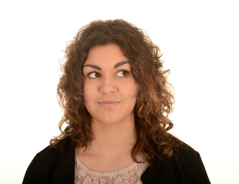 Woman looking to the side stock photo. Image of portrait - 38324338