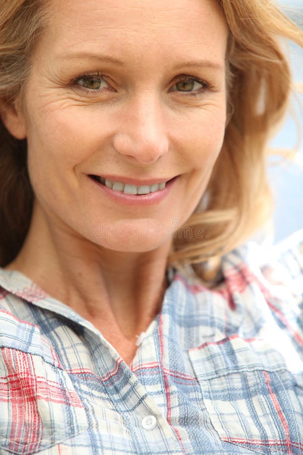 Woman looking at us. stock photo. Image of view, adult - 27383766