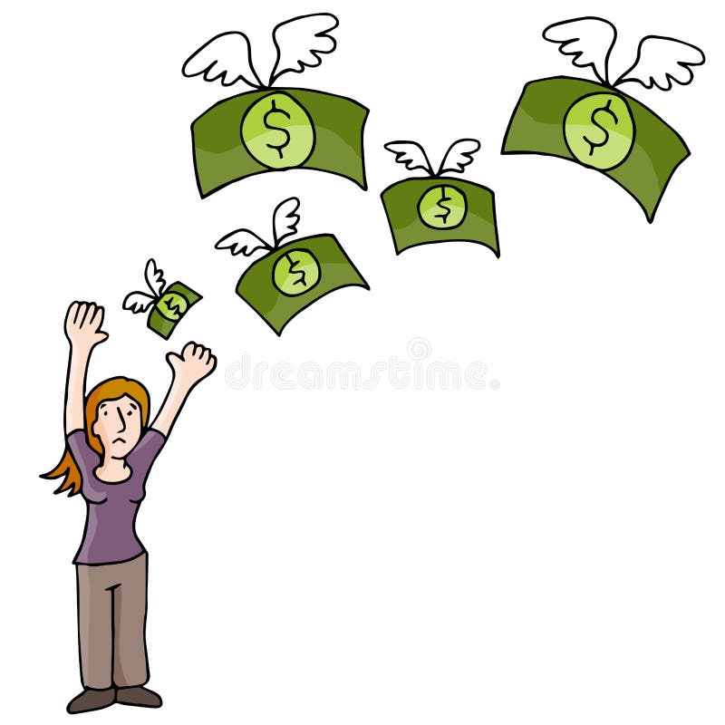 Losing Money stock vector. Illustration of whistling, carefree - 5404374 Losing Money stock vector. Illustration of whistling, carefree - 5404374