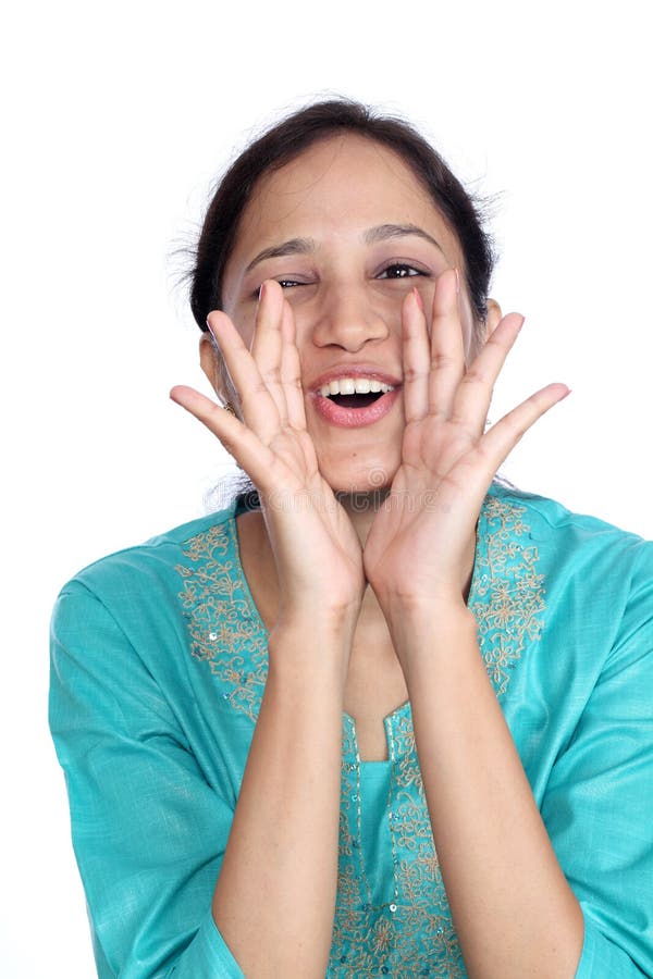 Woman loud screaming stock photo. Image of communication - 21059066
