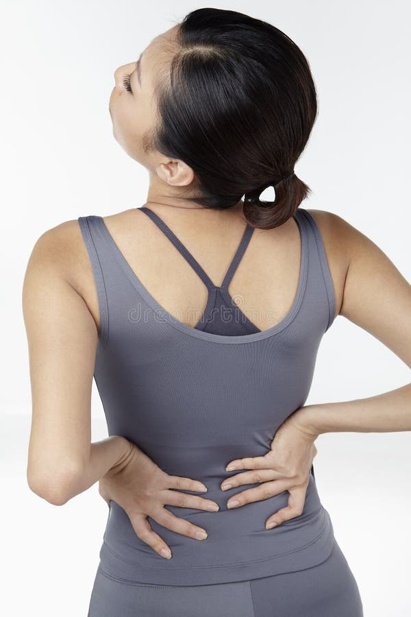 Woman with Lower Back Pain. Conceptual Image Stock Photo - Image of ...