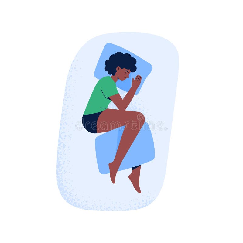 Side Sleeping Position Stock Illustrations – 769 Side Sleeping Position ...