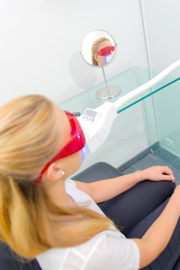 Woman with machine stock image. Image of digital, read - 164150817