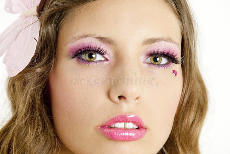 Woman with makeup stock image. Image of alone, beauty - 12427161