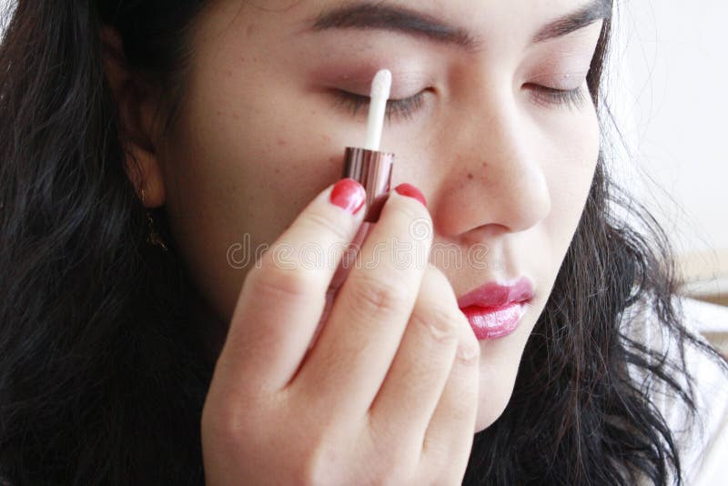 Woman stock photo. Image of makeup, twist, lips, swing - 36163580