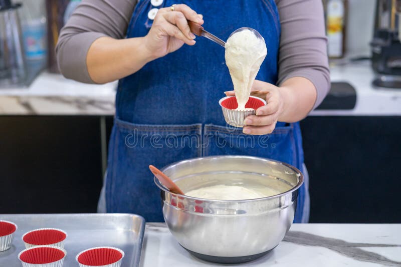 Woman Making Cake in the Room Stock Photo - Image of sweet, woman ...