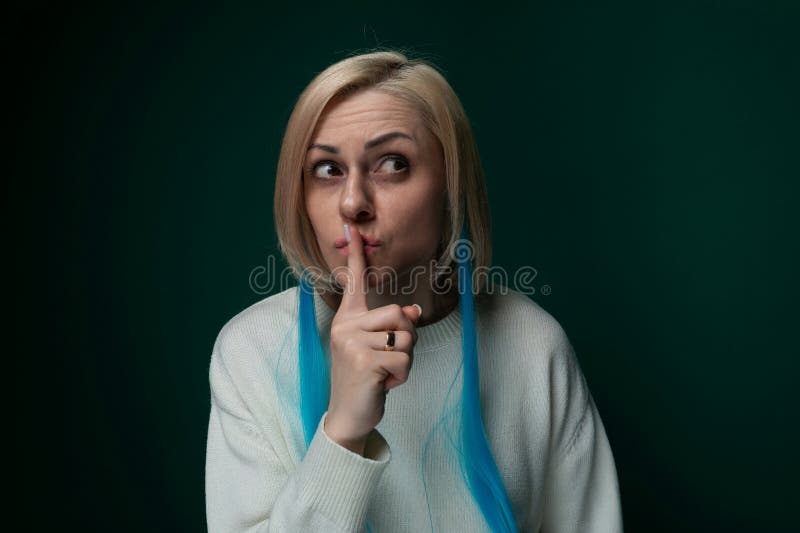 155 Woman Finger Cheek Funny Face Stock Photos - Free & Royalty-Free ...