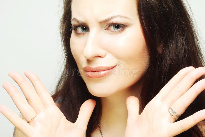 Woman making a funny face stock image. Image of gorgeous - 130801211
