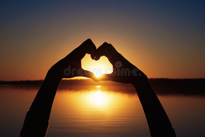 Sunset Heart Hands Stock Photos - Download 3,066 Royalty Free Photos