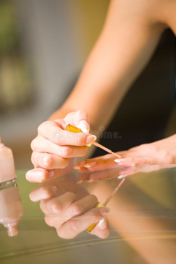 Woman making manicure stock photo. Image of adult, people - 3536156