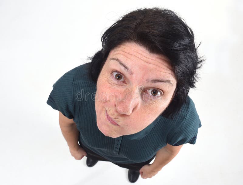 Man Making Mockery on White Stock Image - Image of disgust, modern ...