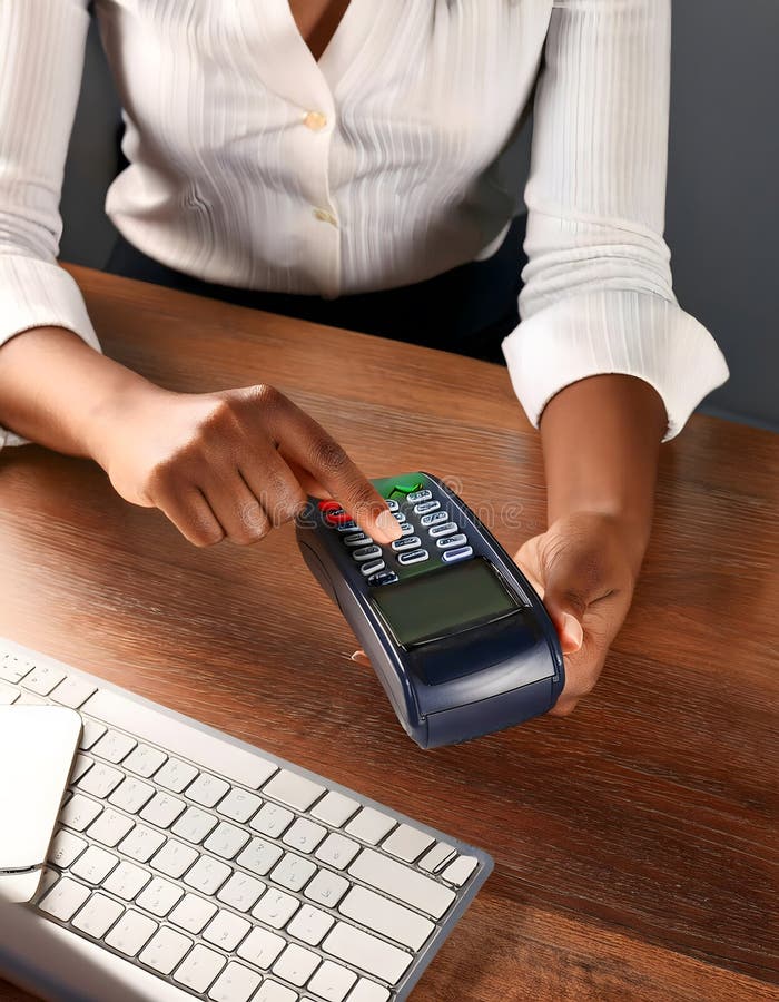 Woman Making Payment with Credit Card. Paying by Contactless. Woman ...