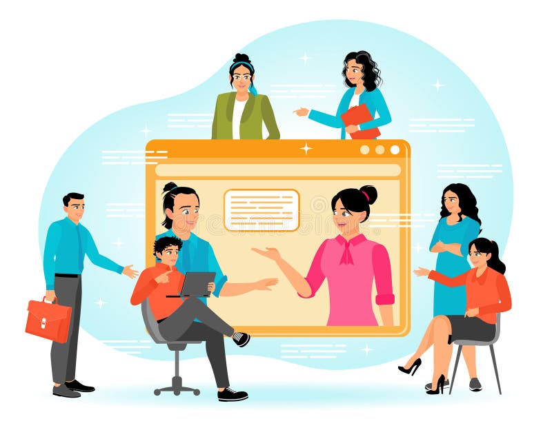 Woman and Man Colleagues Work Together, Discuss Tasks at Briefing Stock ...