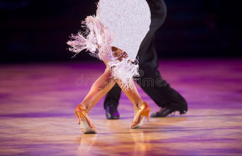 Woman and Man Dancer Latino International Dancing Stock Image - Image ...