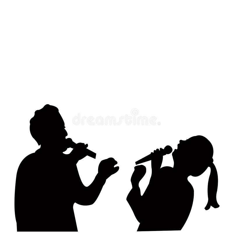 A Woman And Man Heads Body Part Silhouette Vector Stock Vector