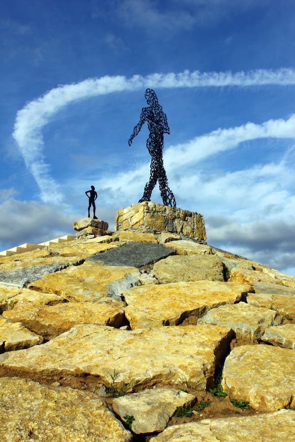 Iron Statue of Rider Riding Editorial Stock Image - Image of horseman ...