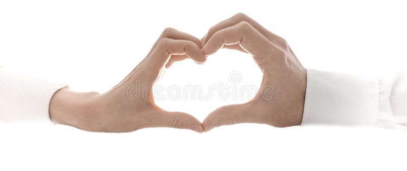Asian Woman Make Her Hand Like Mini Heart Shape Korea Style Sign Of