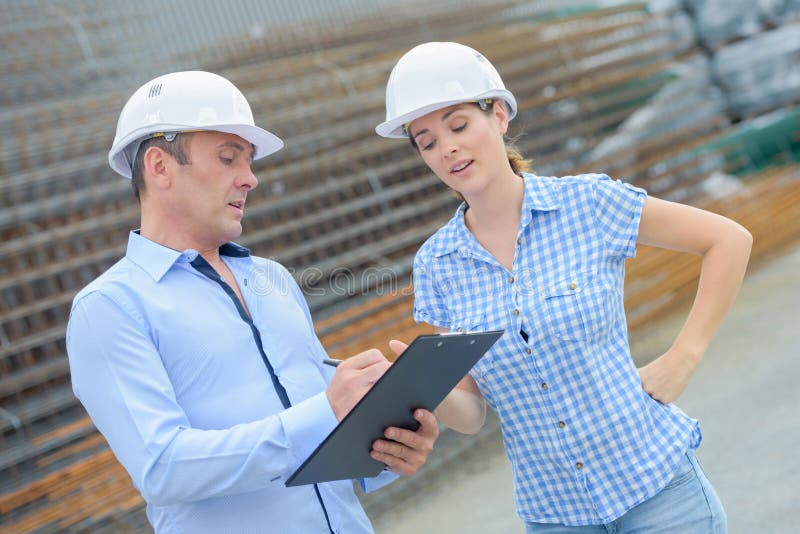 Woman and Man Placing Order Stock Photo - Image of bulk, male: 270024742