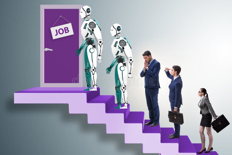 Robot Tin Toy with Question Mark Stock Illustration - Illustration of ...