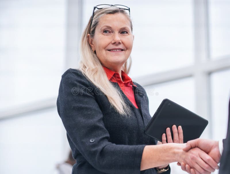 Woman Manager is Meeting the Client in Her Office Stock Image - Image ...