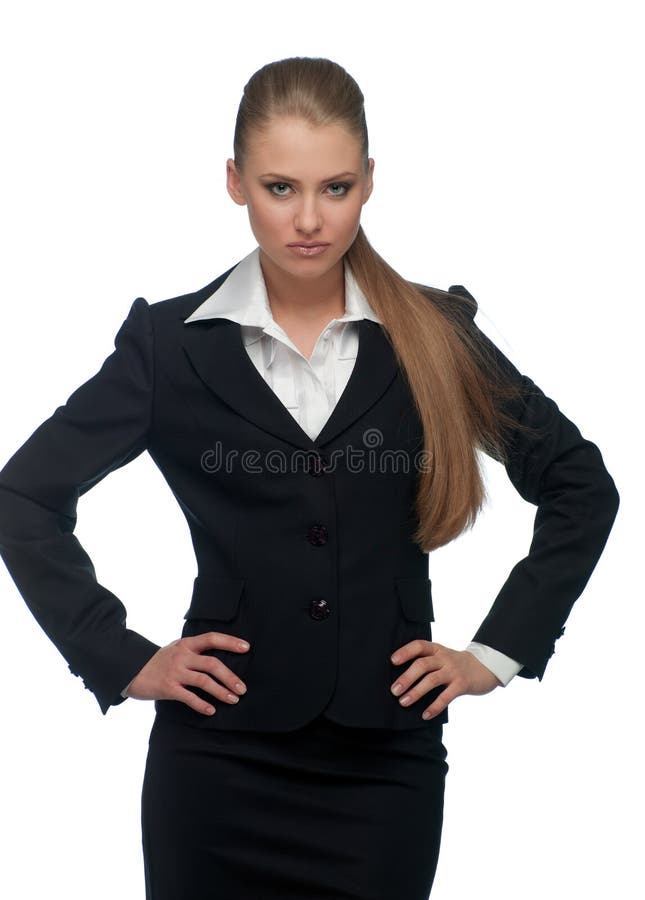 Woman manager in a suit stock photo. Image of display - 19688000