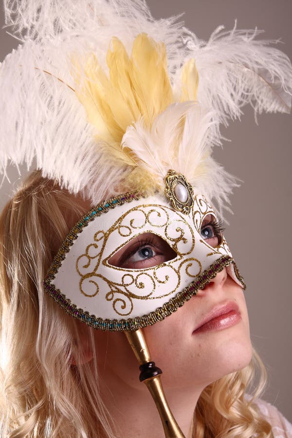 Woman with mask stock image. Image of feminine, makeup - 7963565