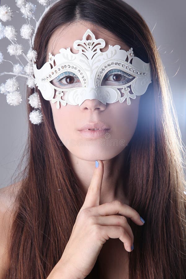 Woman in mask stock image. Image of mask, mystery, human - 47002795