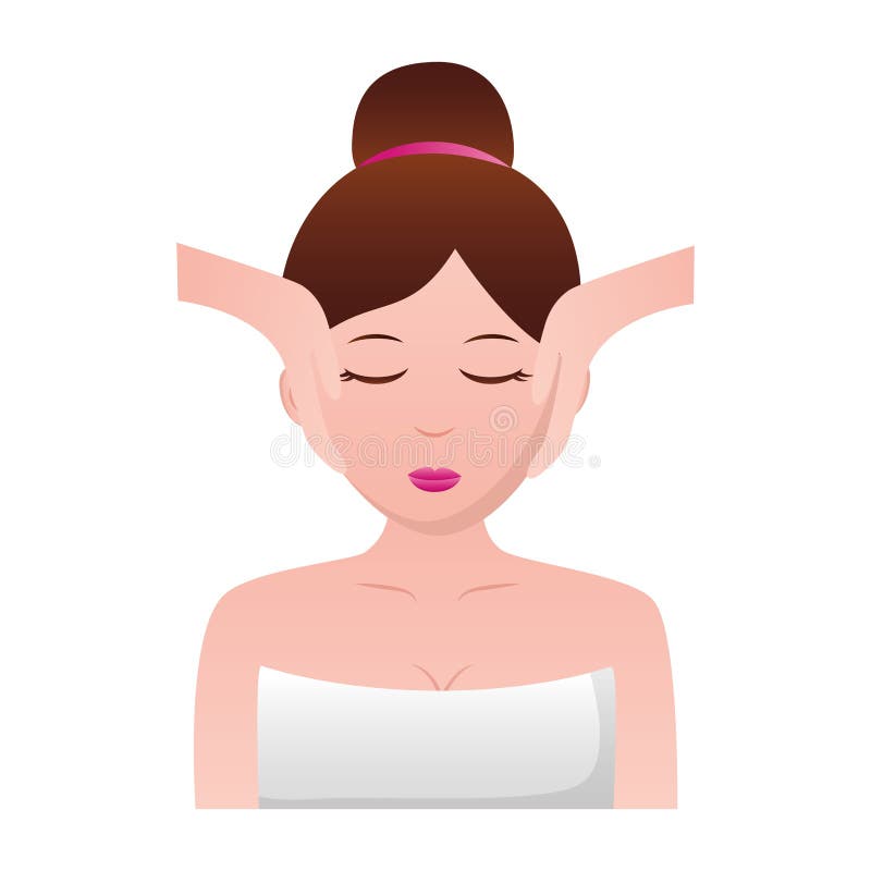 Woman Massage Spa Stock Vector Illustration Of Massage 144305333