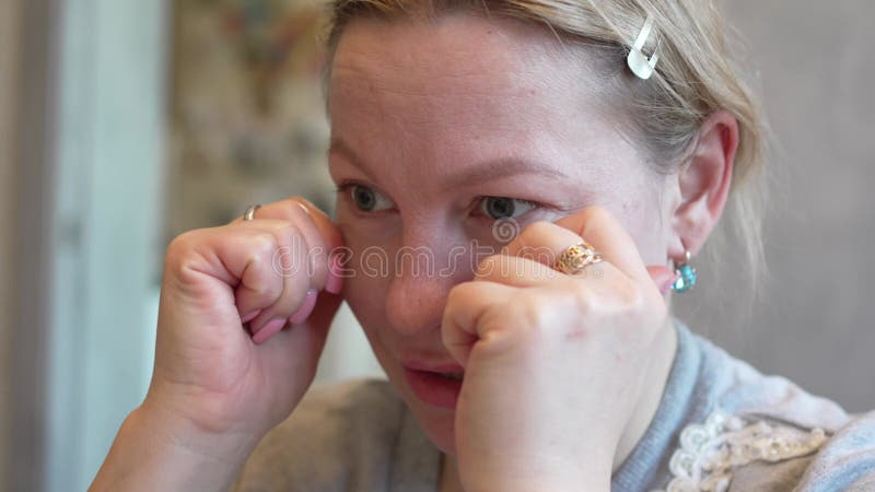 Woman Massages Her Toes Using A Moisturizer Revitalizing Foot Massage