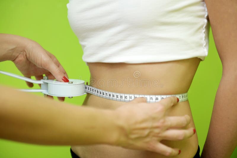 Woman Measuring Perfect Shape Stock Photo - Image of beautiful, beauty ...