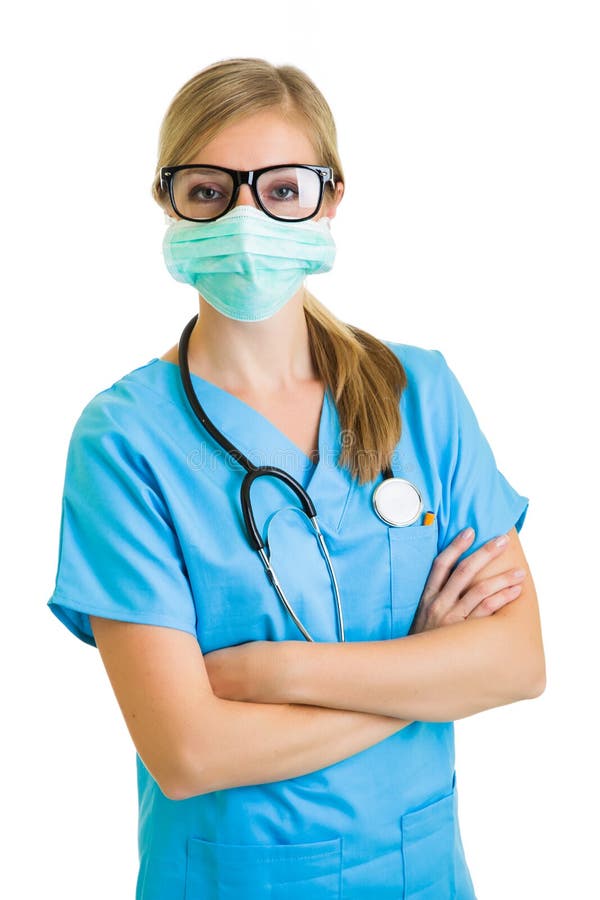 Woman in Medical Doctor Suit Stock Image - Image of practitioner ...