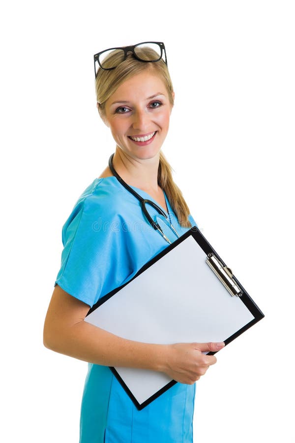 Woman in Medical Doctor Uniform Stock Image - Image of isolated ...