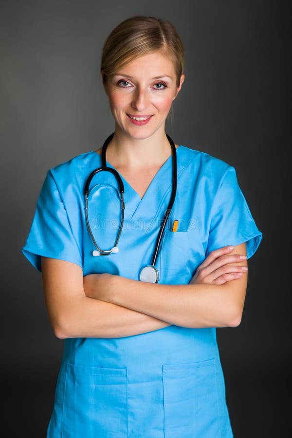 Woman in Medical Doctor Uniform Stock Image - Image of practitioner ...