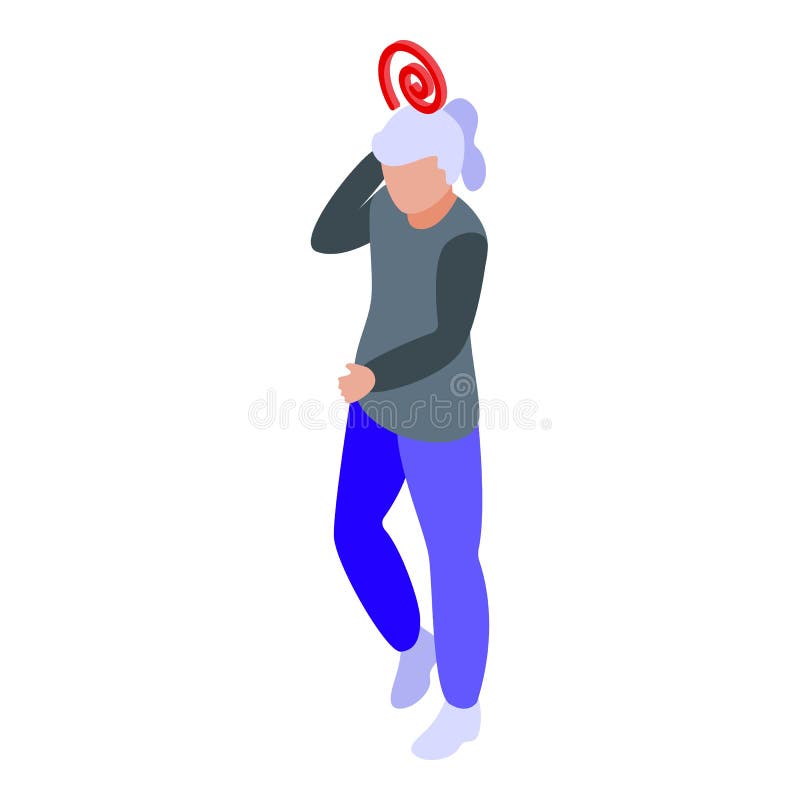 Woman Menopause Icon Isometric Vector Female Hormone Stock Vector