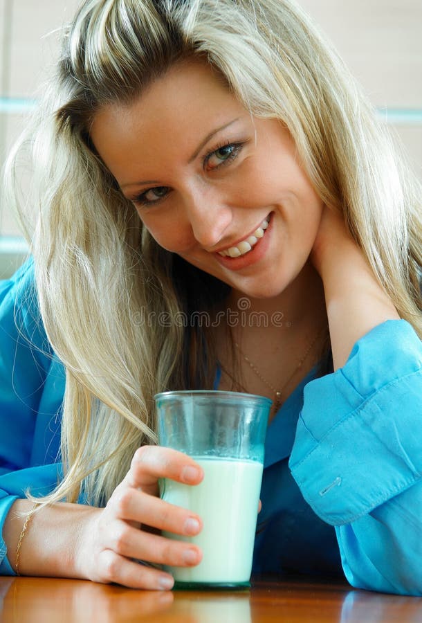 Woman with milk stock photo. Image of face, health, milk - 29577246