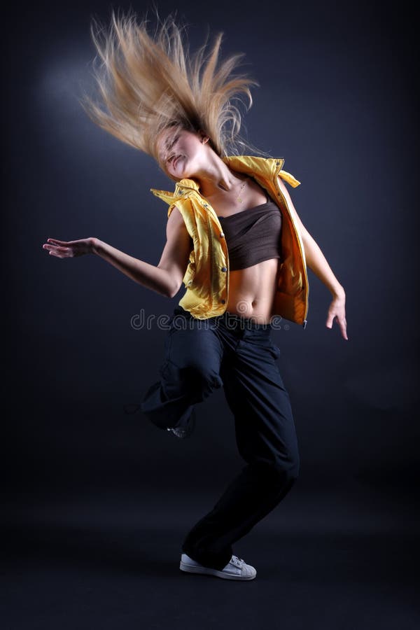 Woman Modern Dancer in Action Stock Photo - Image of dance, aerobics ...