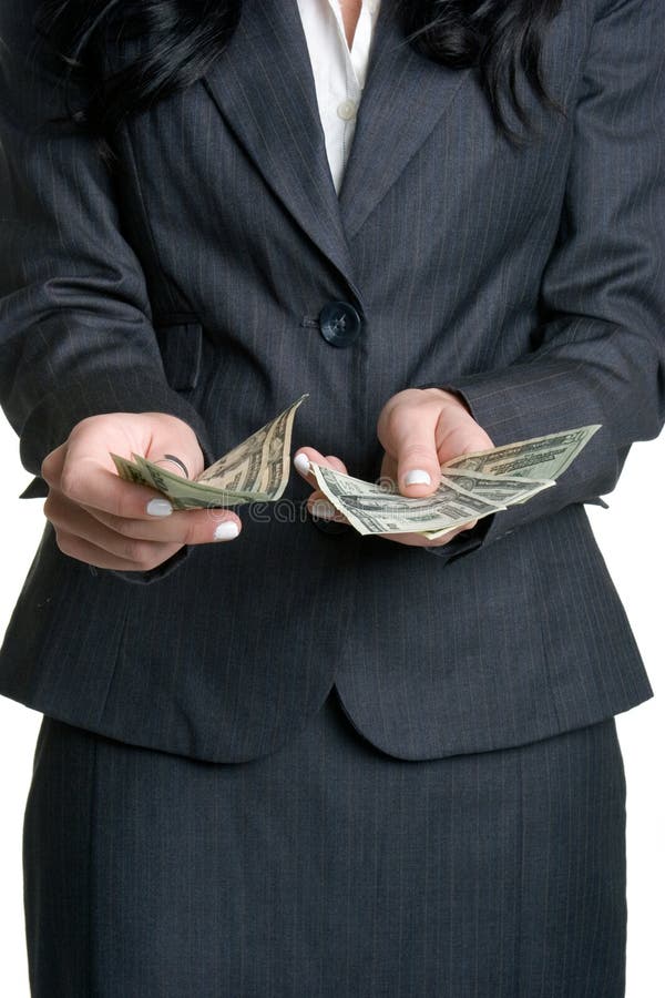 Woman Giving Money stock photo. Image of teenager, beauty - 2462640