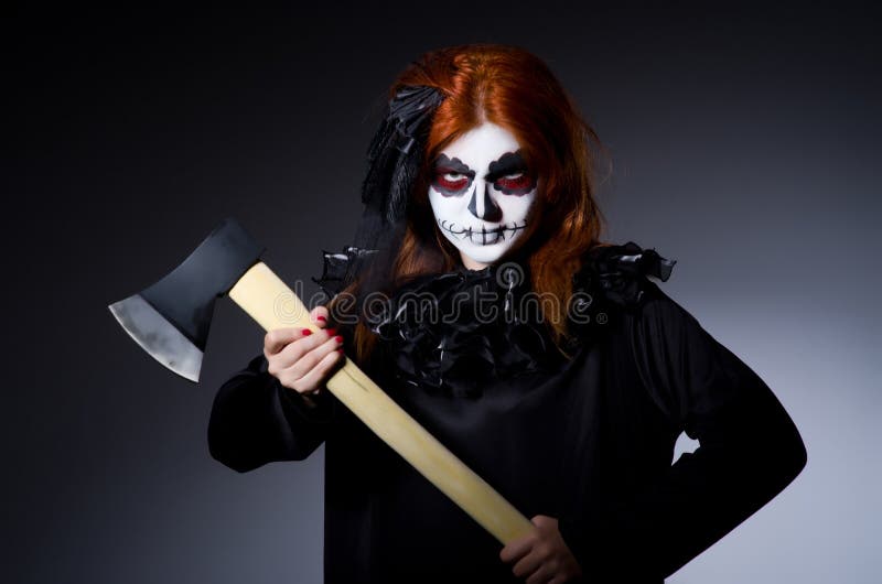Woman monster stock photo. Image of fear, death, hatchet - 34664890
