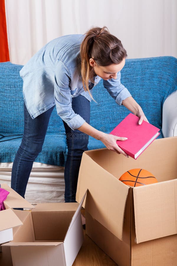 Moving house stock image. Image of indoors, clothes, pack - 34731657