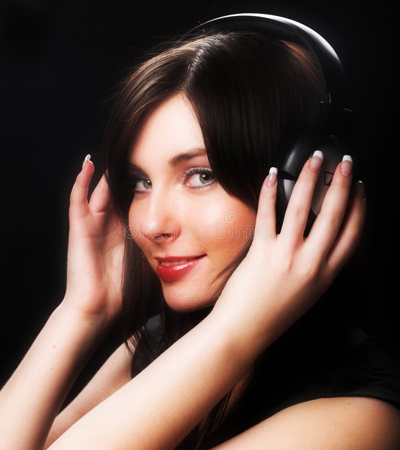 Woman and music stock photo. Image of boogie, beautiful - 7562424