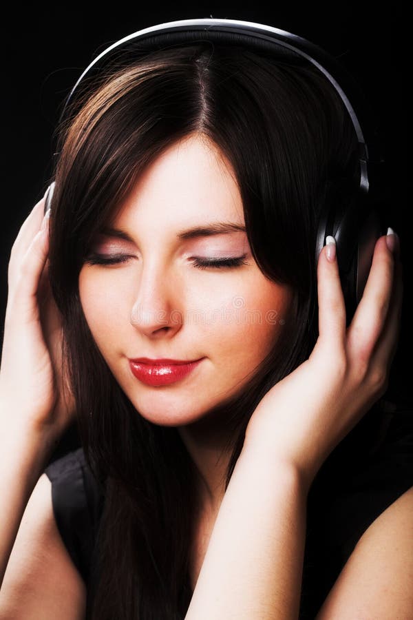 Woman and music stock photo. Image of boogie, beautiful - 7562424