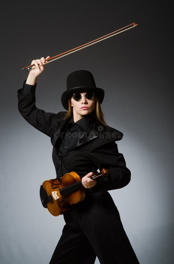 The Woman in Musical Art Concept Stock Photo - Image of person, concert ...