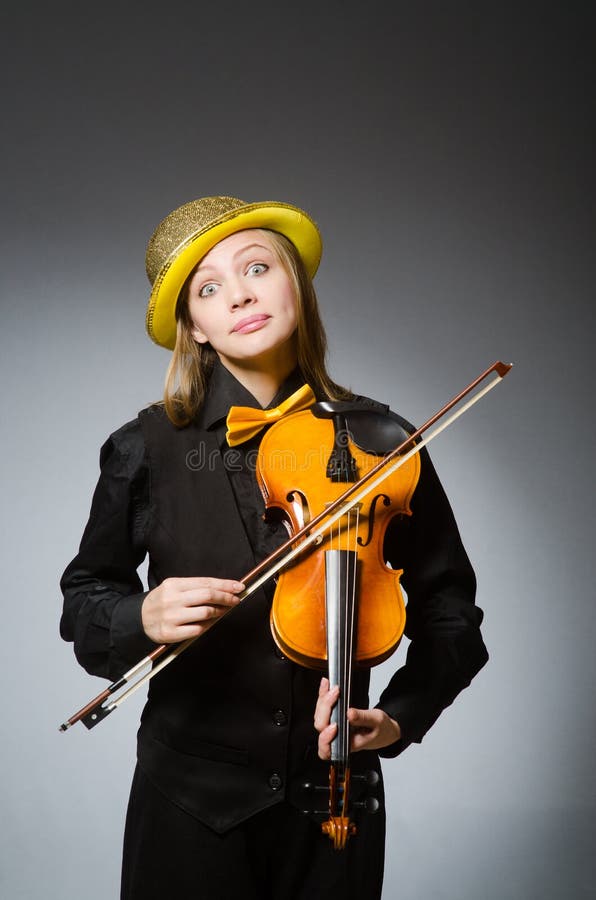 The Woman in Musical Art Concept Stock Image - Image of distress ...