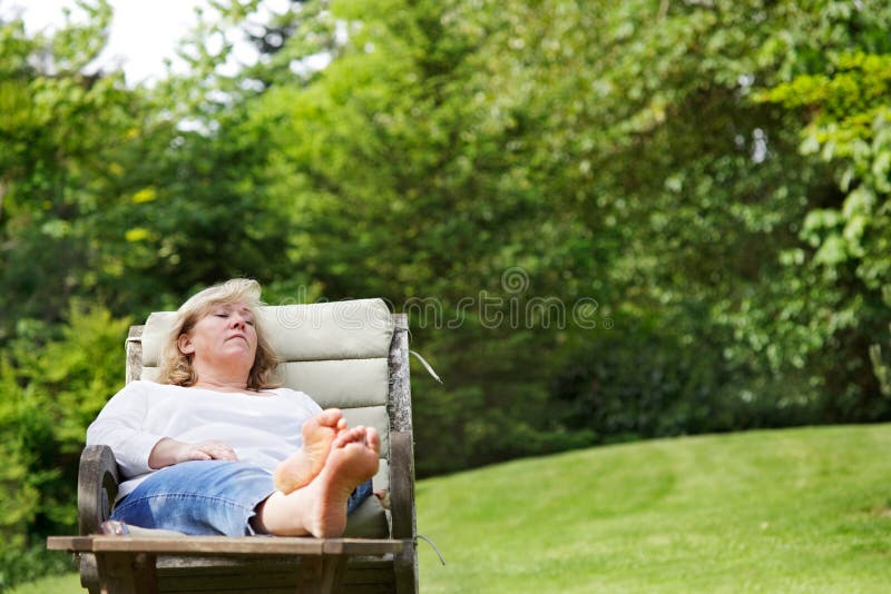 Woman napping outside stock photo. Image of blue, female - 19642148