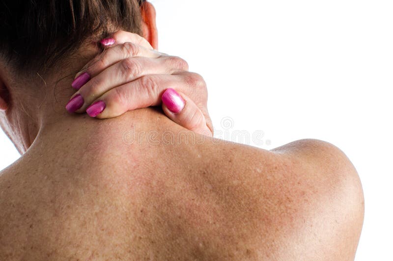 Woman with neck pain stock image. Image of medicine, person - 50212699